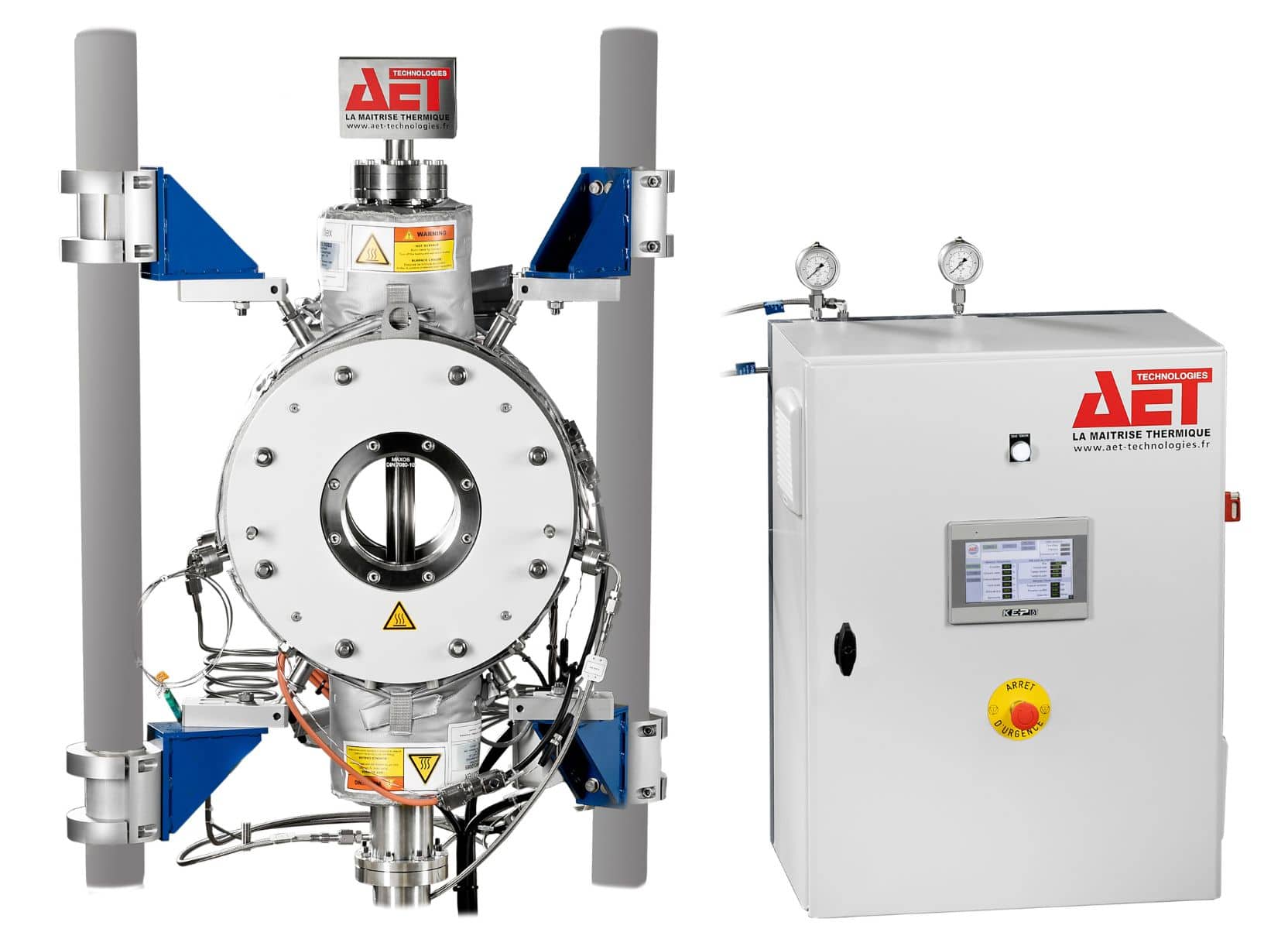 Enceinte thermique sous pression et sous atmosphère contrôlée pour essais de traction ...